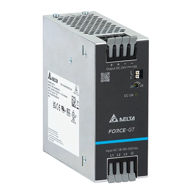Delta DRF-24V240W3GBA 24V 240W 10A DIN Rail Force-GT Series